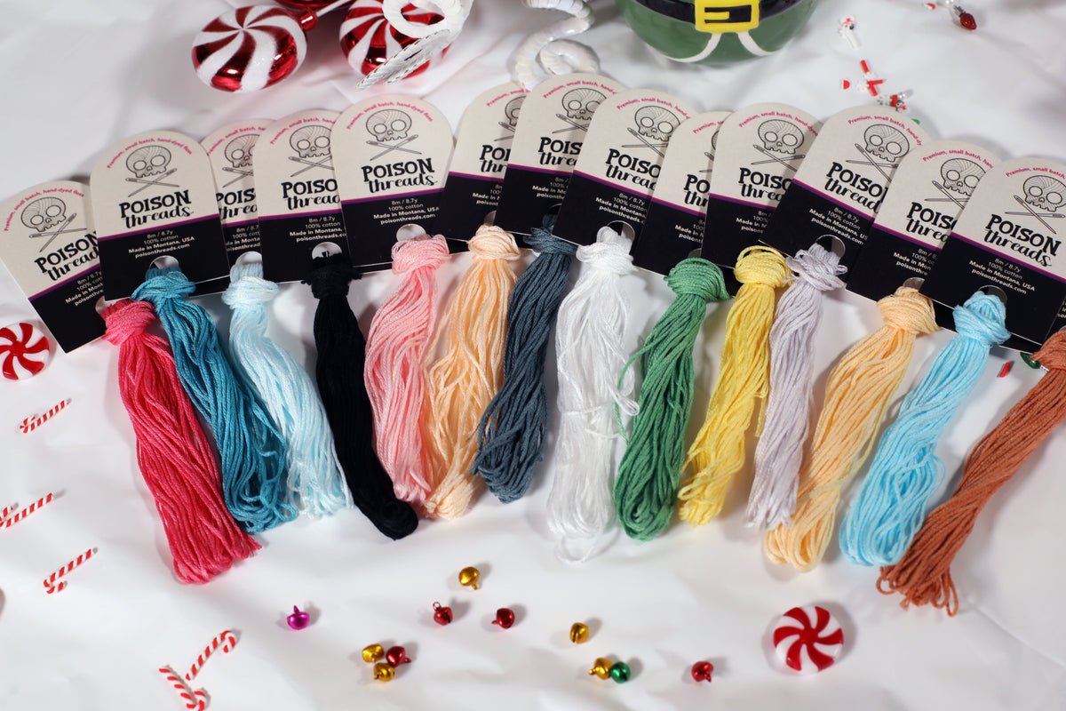 Buddy the Elf Hand dyed floss – Poison Threads