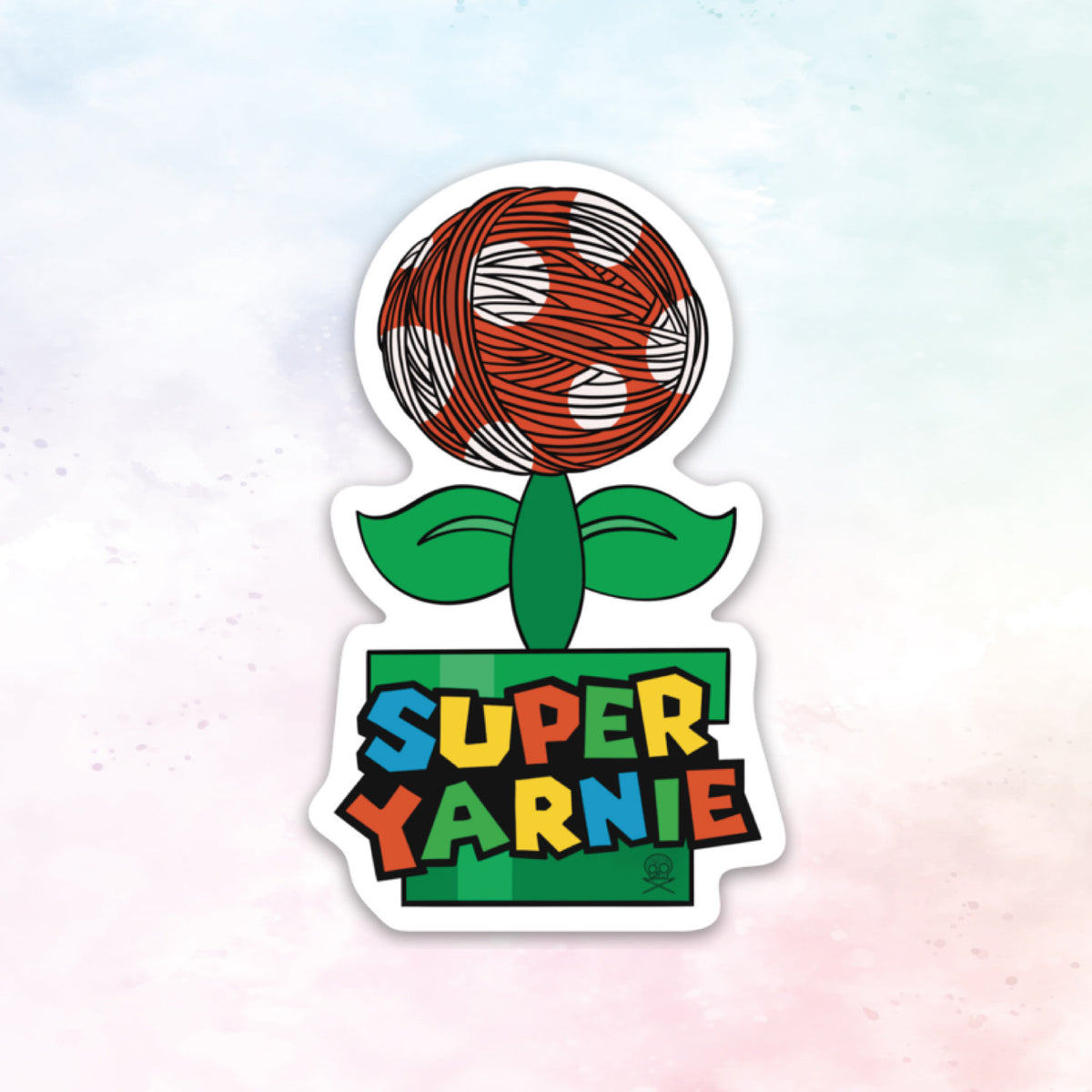 Super Yarnie Sticker - Mario Inspired – Poison Threads