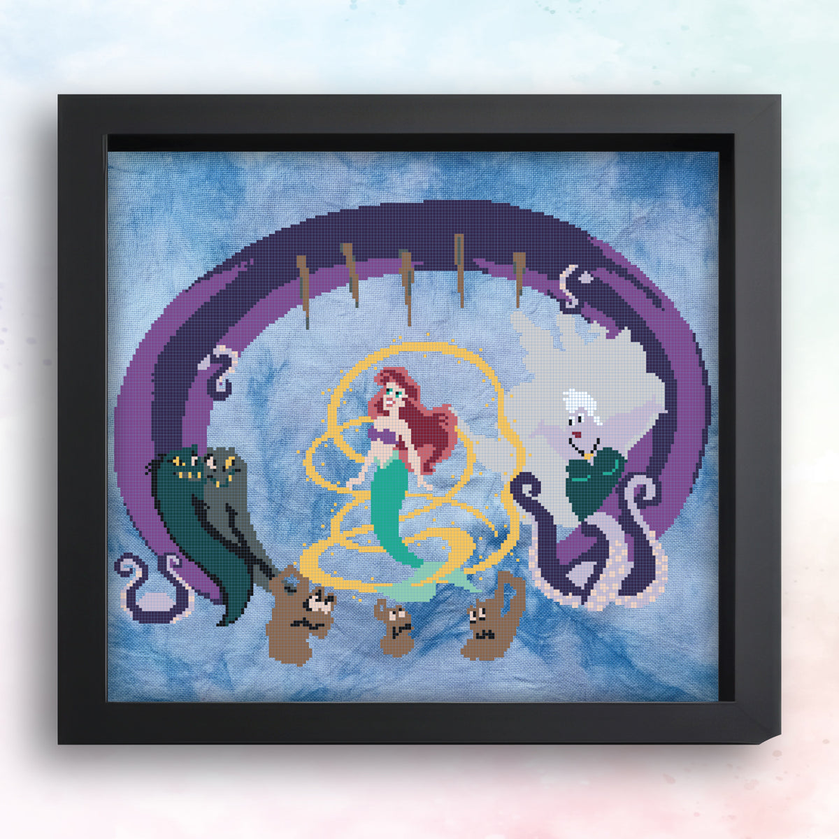 Poor Unfortunate Souls - Ursula & Ariel Inspired Cross Stitch Kit ...